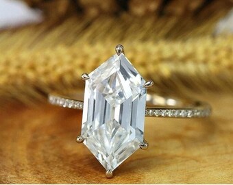 Hexagon Lab Diamond - Etsy