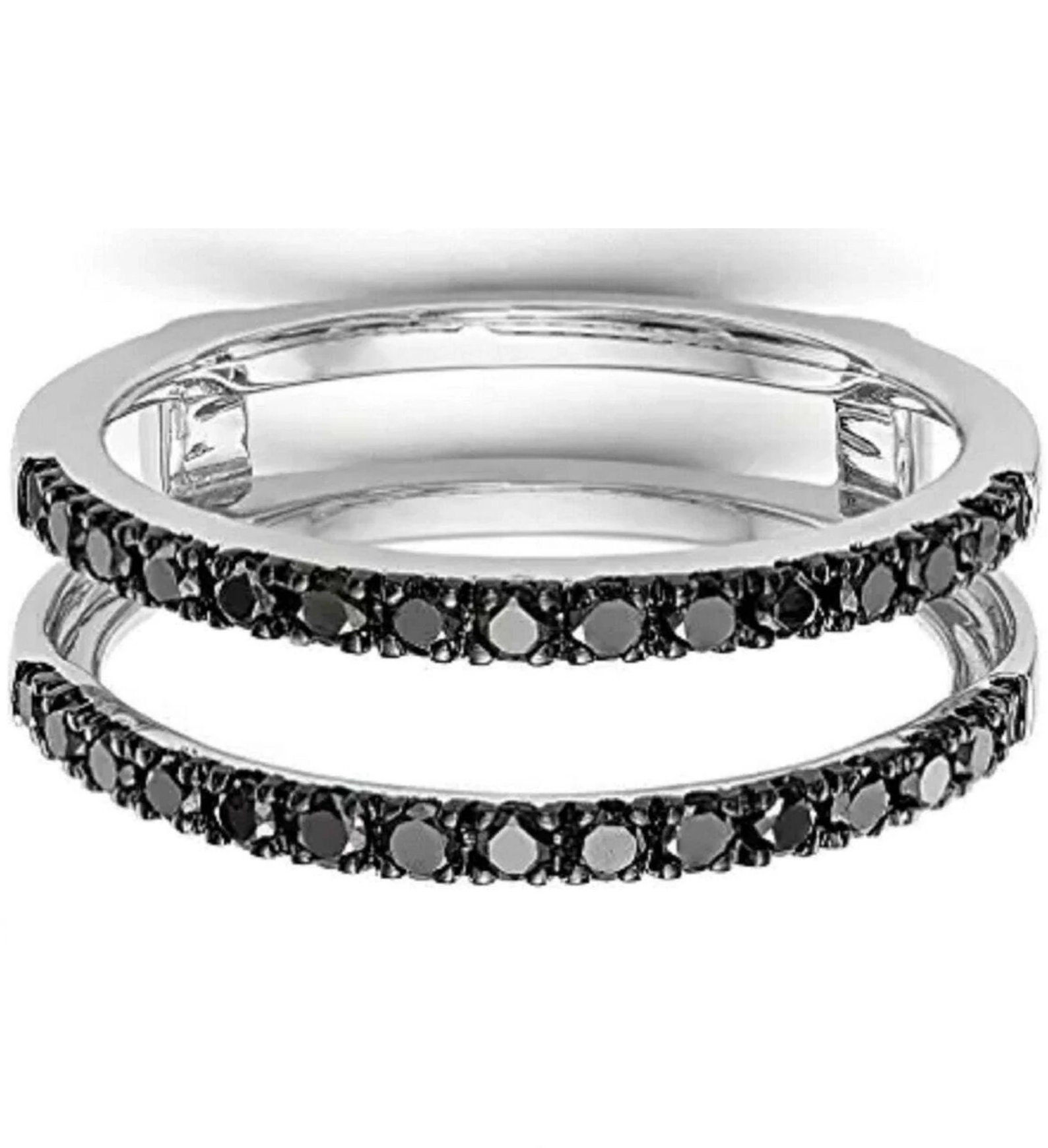 Black Moissanite Enhancer Ring Guard, Wraps for Ring Enhancer Wrap Ring ...
