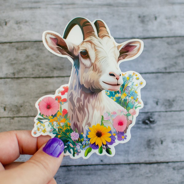 Cute Goat Stickers Etsy