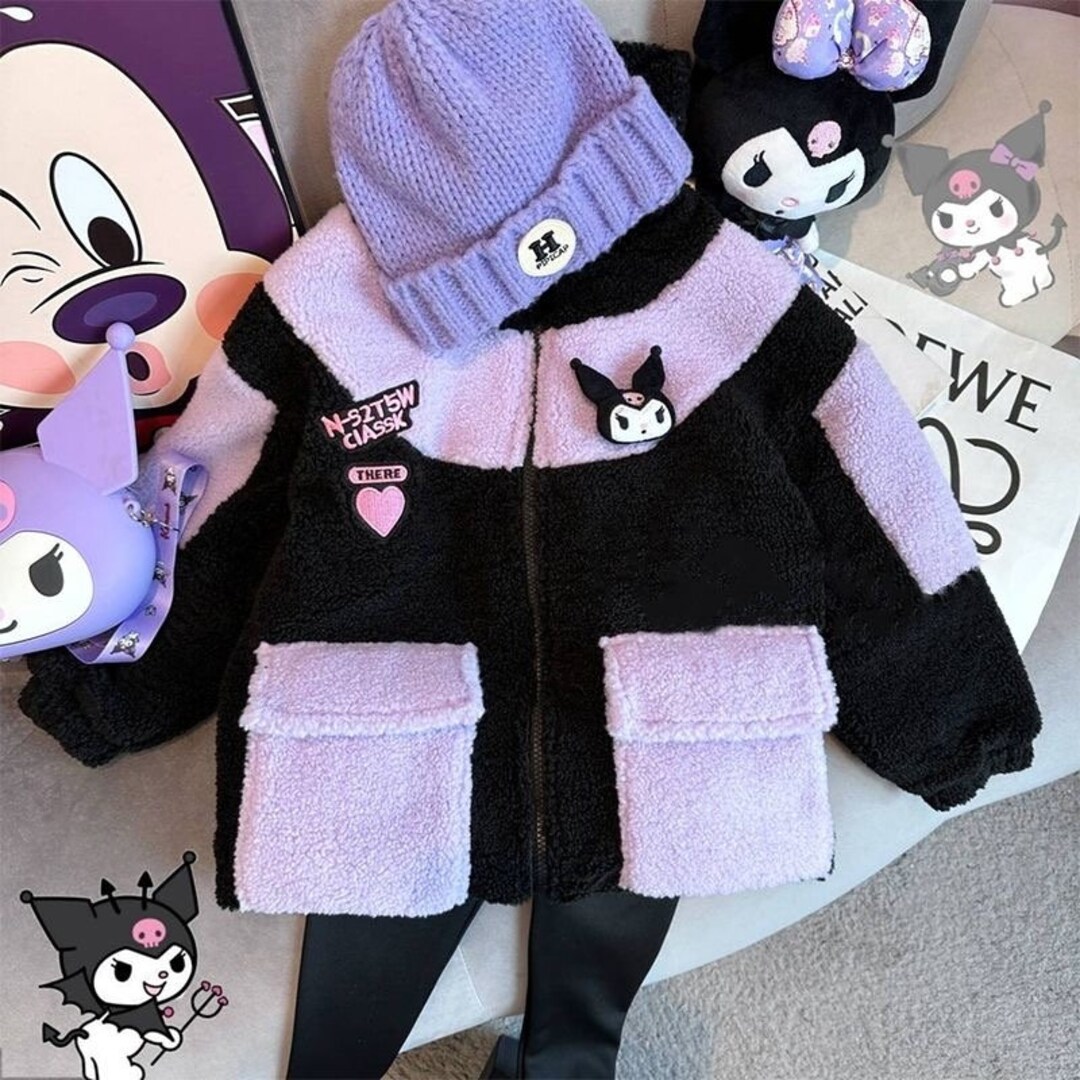 Cute Kuromi Jacket Coat With Handbags - Etsy