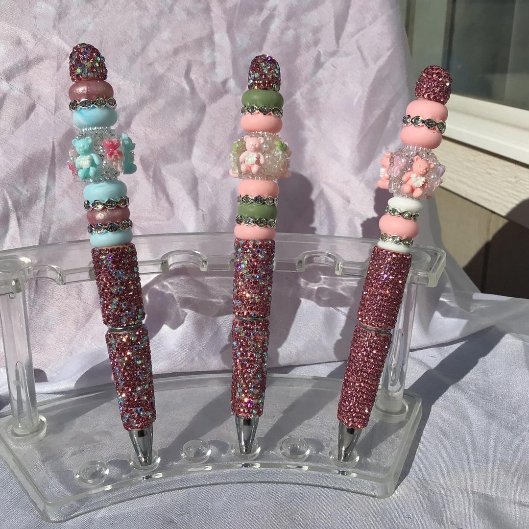 Beautifully Beaded Diamond Encrusted Pens for Baby Showers - Etsy