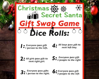 Christmas Secret Santa Game | Etsy