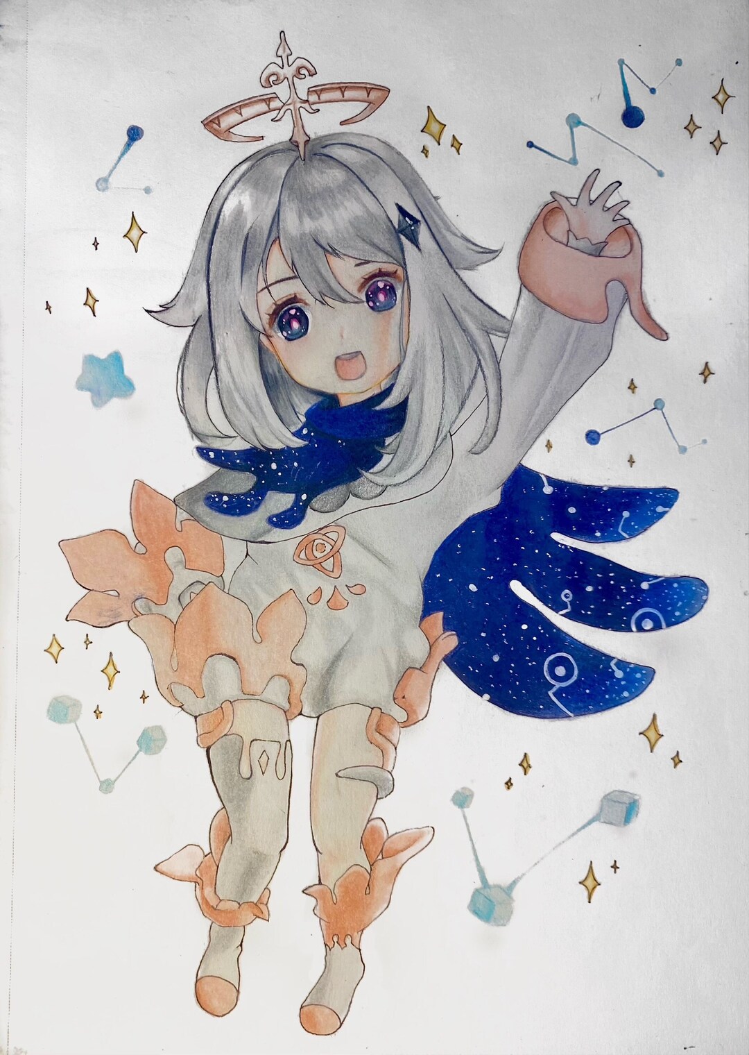 Genshin Impact Paimon Card/mini Print - Etsy UK