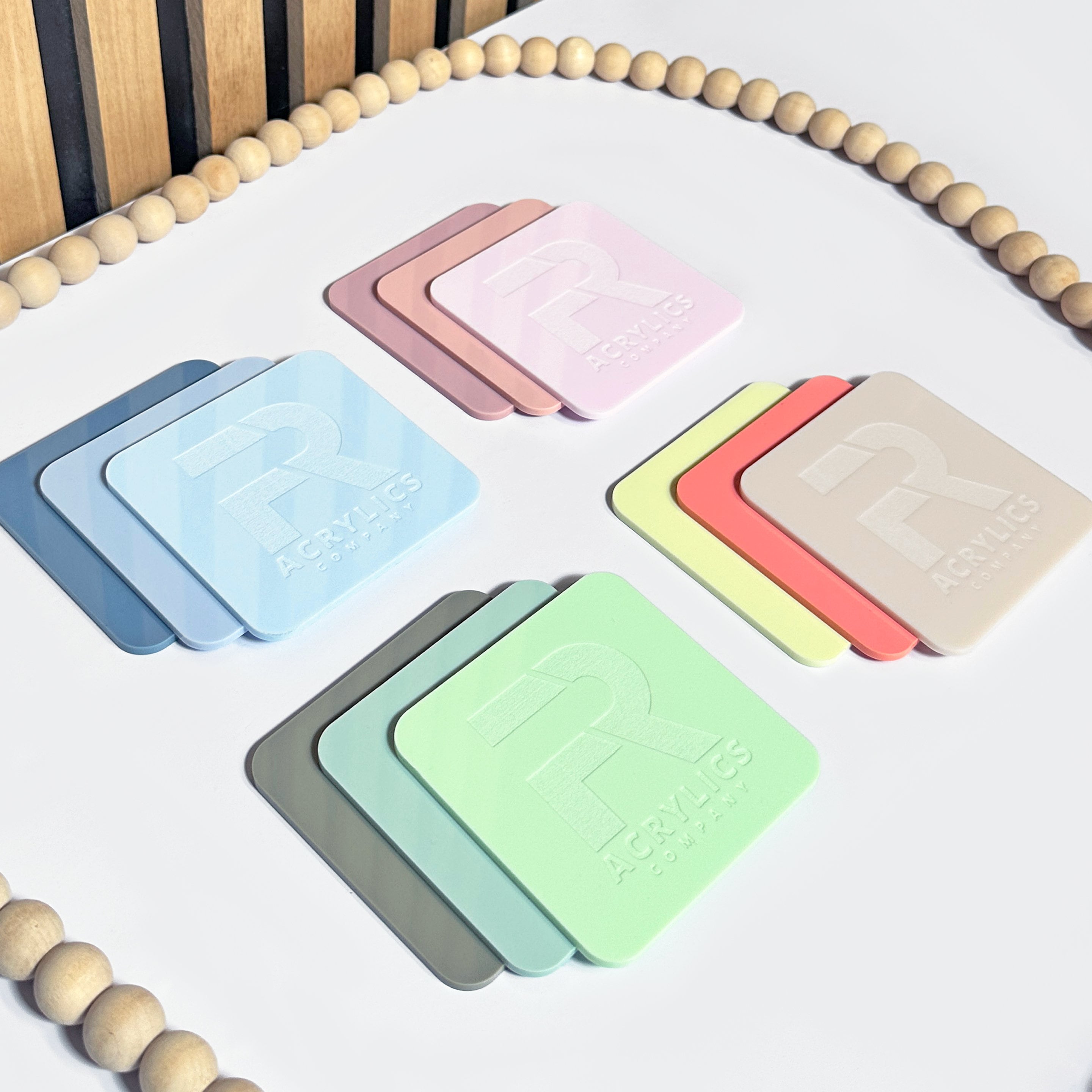 Pastel Acrylic Sheets, 1/8" Glowforge Ready Plexiglass, Laser Ready ...