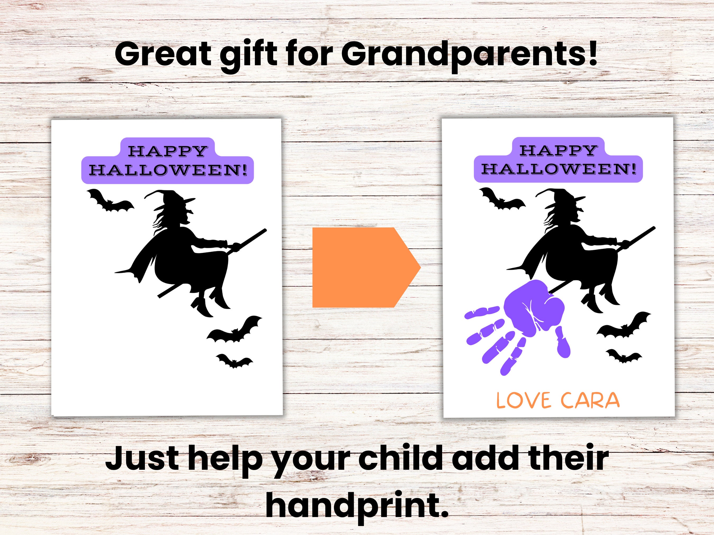 Fall Handprint Craft Printable Bundle, Halloween Handprint Art ...