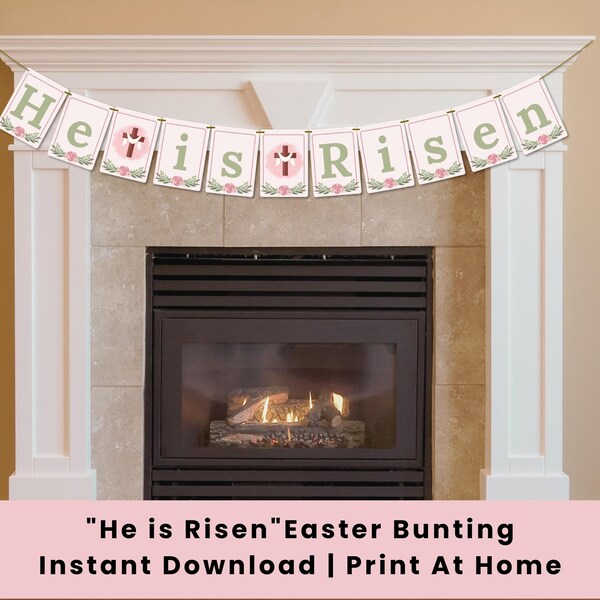 He is Risen Banner - Etsy