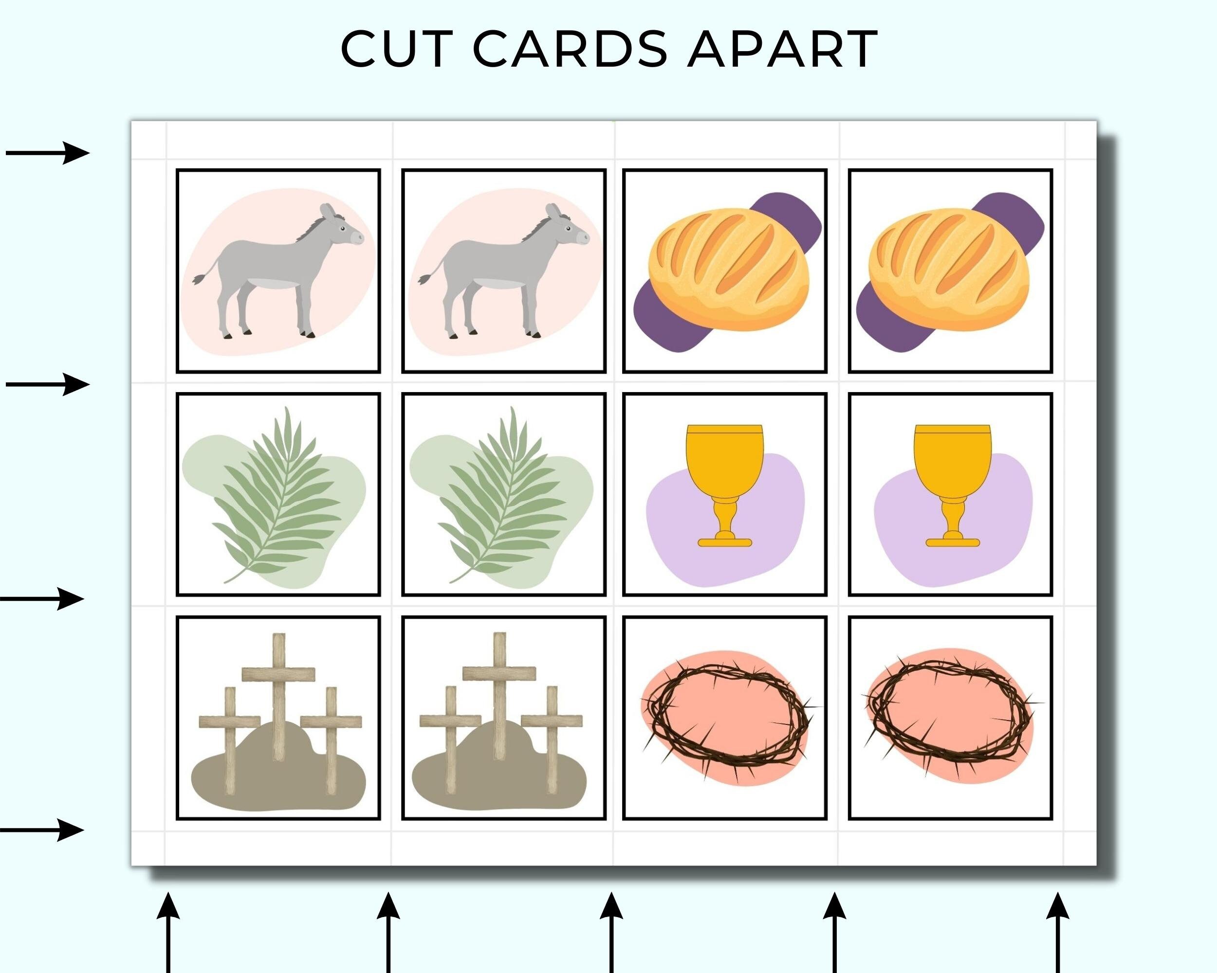 Printable Religious Easter Matching Game - Etsy