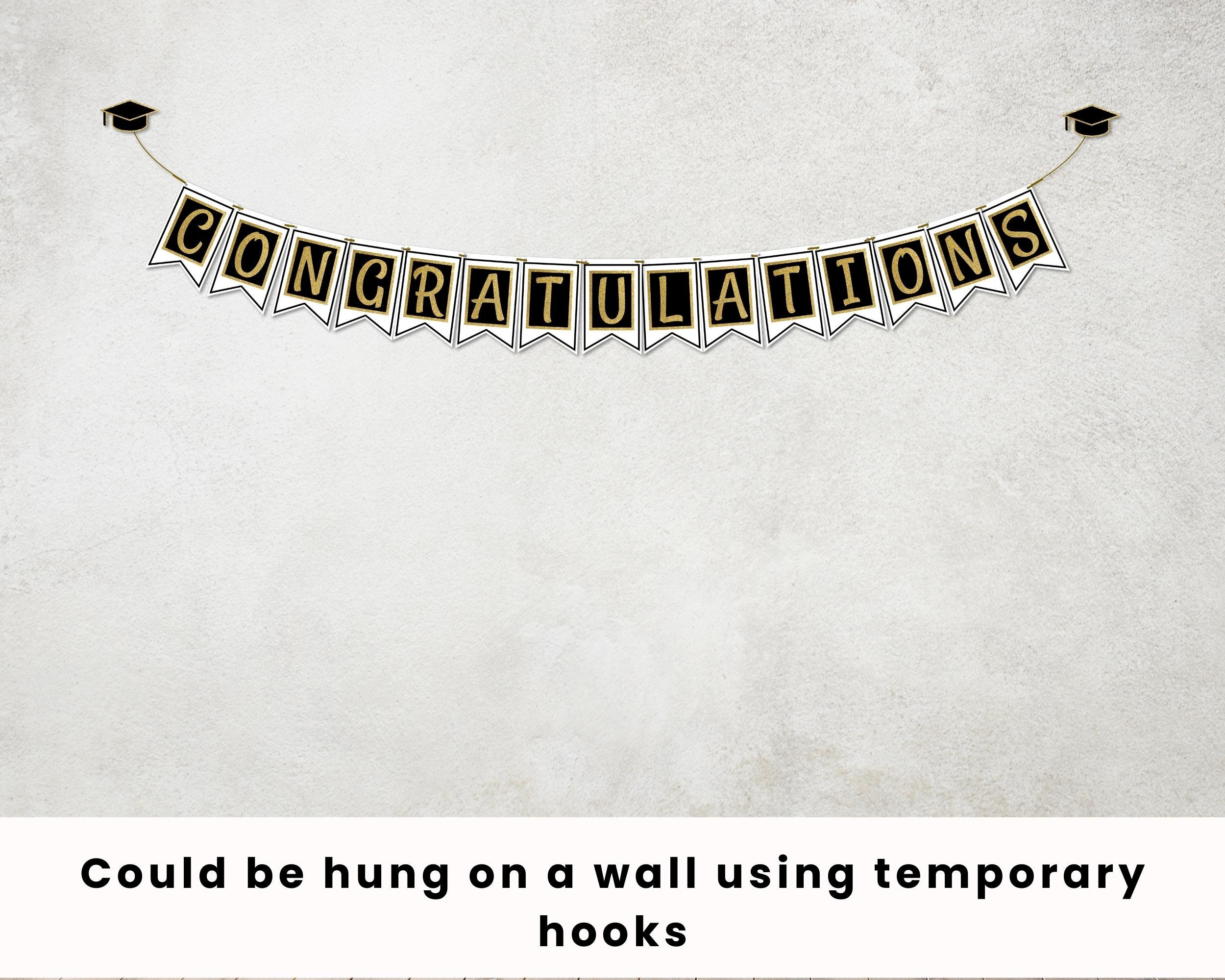 Printable Graduation Banner, Grad Party Banner - Etsy