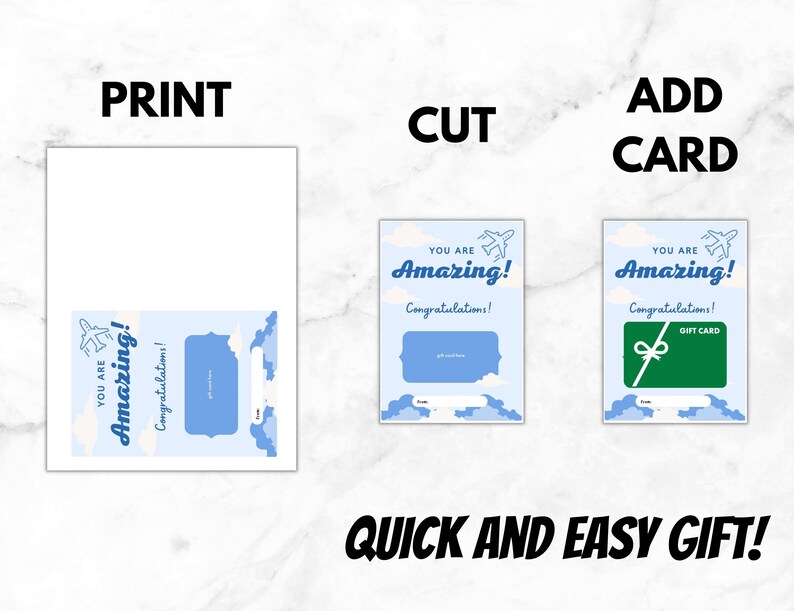 Printable Graduation Gift Card Holder - Etsy