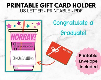 Graduation Starbucks Gift Card Holder printable Graduation Gifts ...