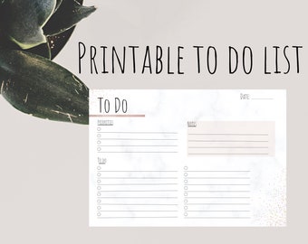 To Do List Printable - Etsy