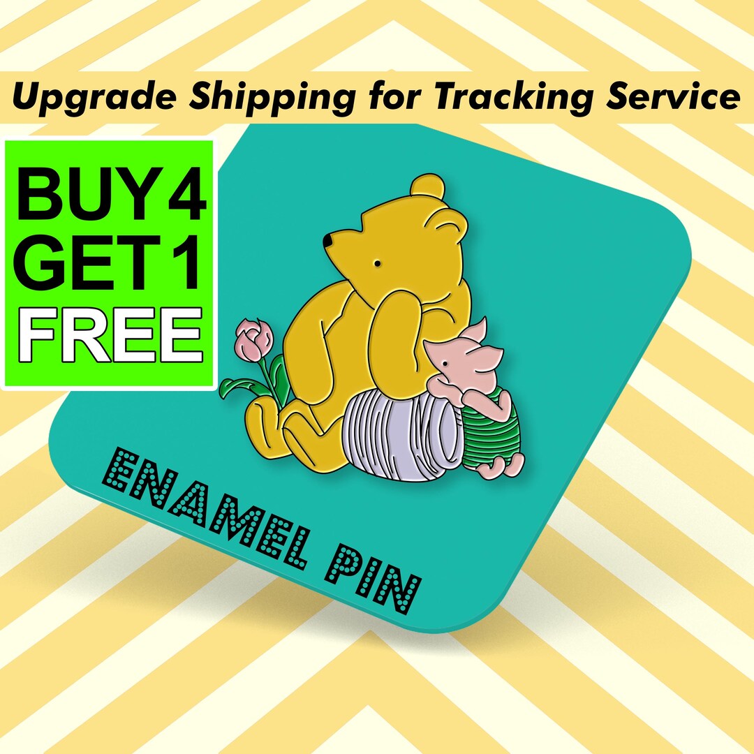 Pooh Bear Piglet Enamel Pin Classic Pooh Friendship Enamel Pins Set Pin ...