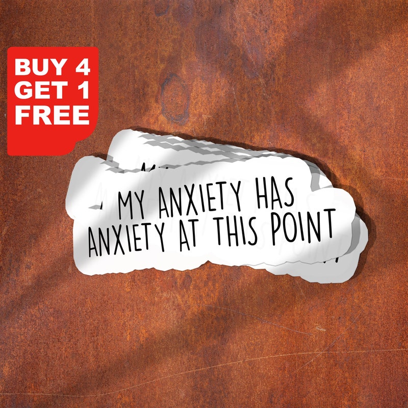 Anxiety Sticker - Etsy