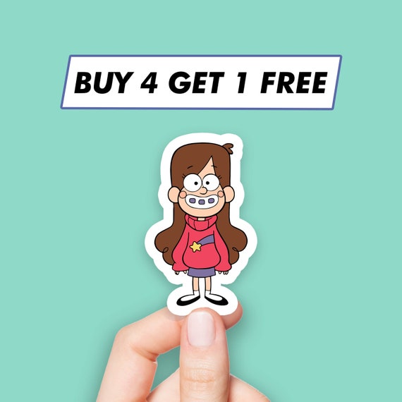 Gravity Falls Mabel Pines Sticker Cartoon Anime Stickers | Etsy
