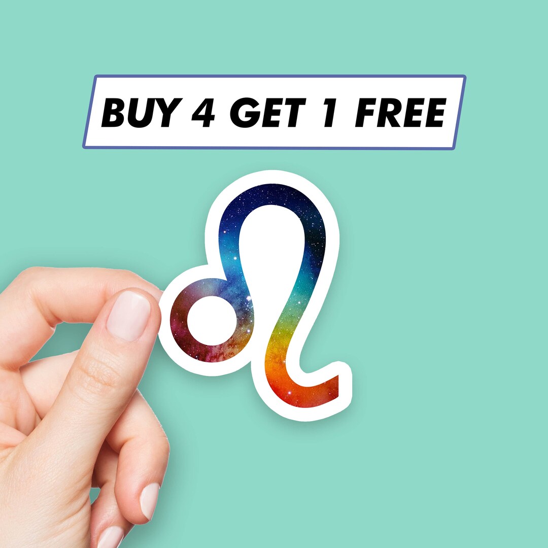 Cool Leo Sticker Astrology Zodiac Symbol Stickers Laptop Stickers ...