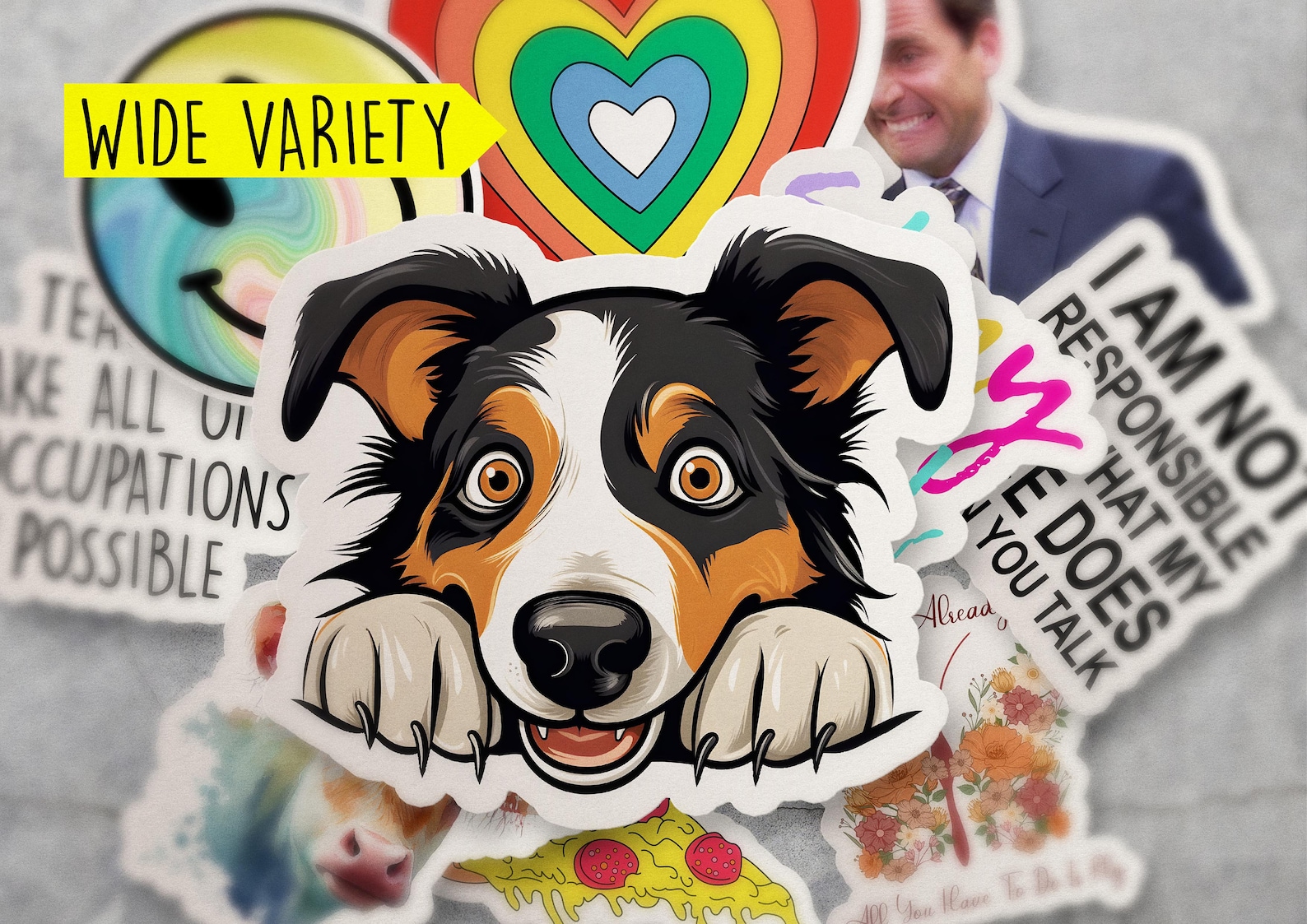 Introvert People Extrovert Dog Sticker, Funny Introvert Dog Sticker ...