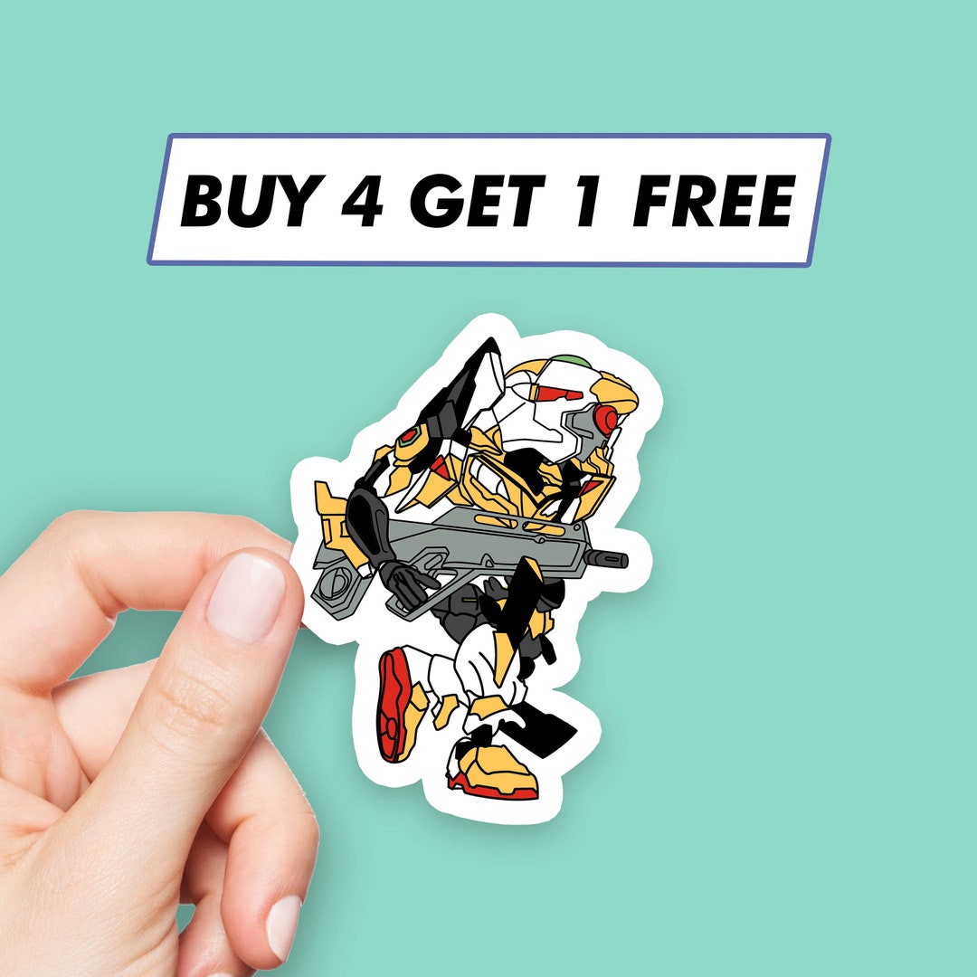 Evangelion Superhero Sticker Mecha Anime Stickers Laptop Stickers ...