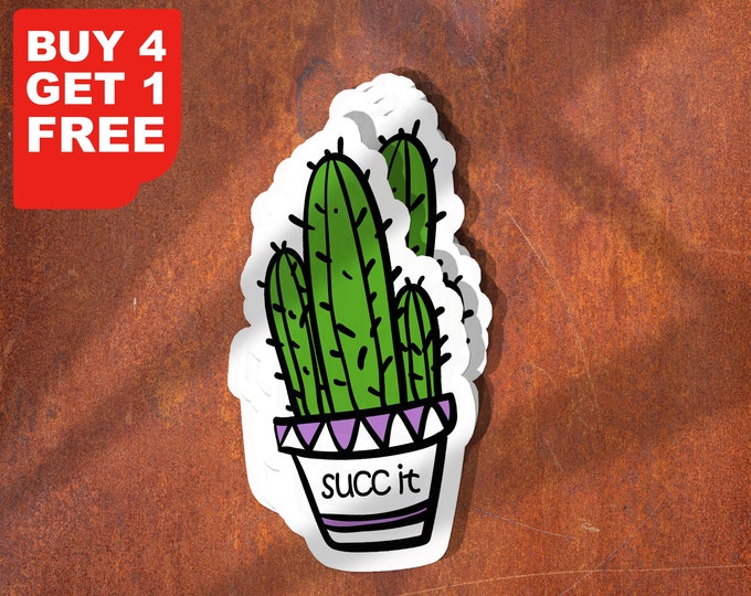Dont Forget to We Your Plants Sticker, Potted Plants Succulent Planting ...