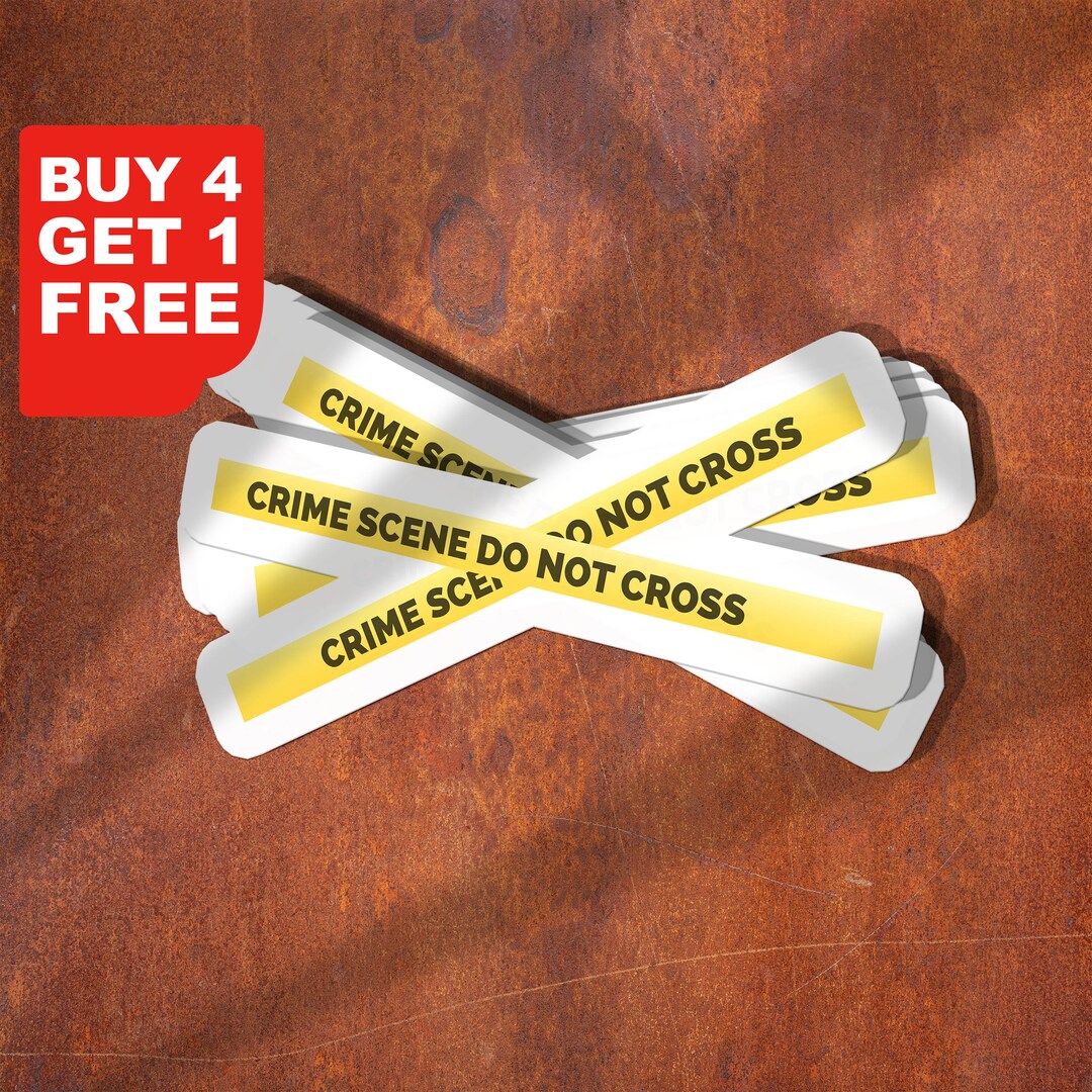 Crime Scene Tape Stickers, True Crime Podcasts Stickers, Funny Stickers ...