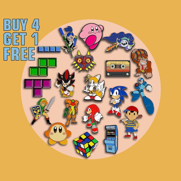 Gamer Enamel Pin - Etsy