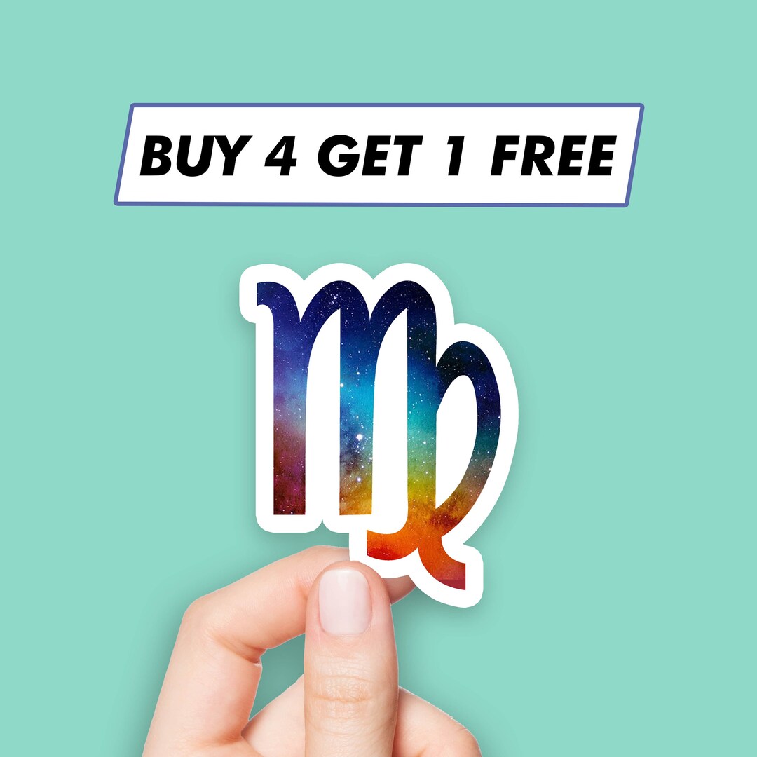 Cool Virgo Sticker Astrology Zodiac Sign Stickers Laptop Stickers ...