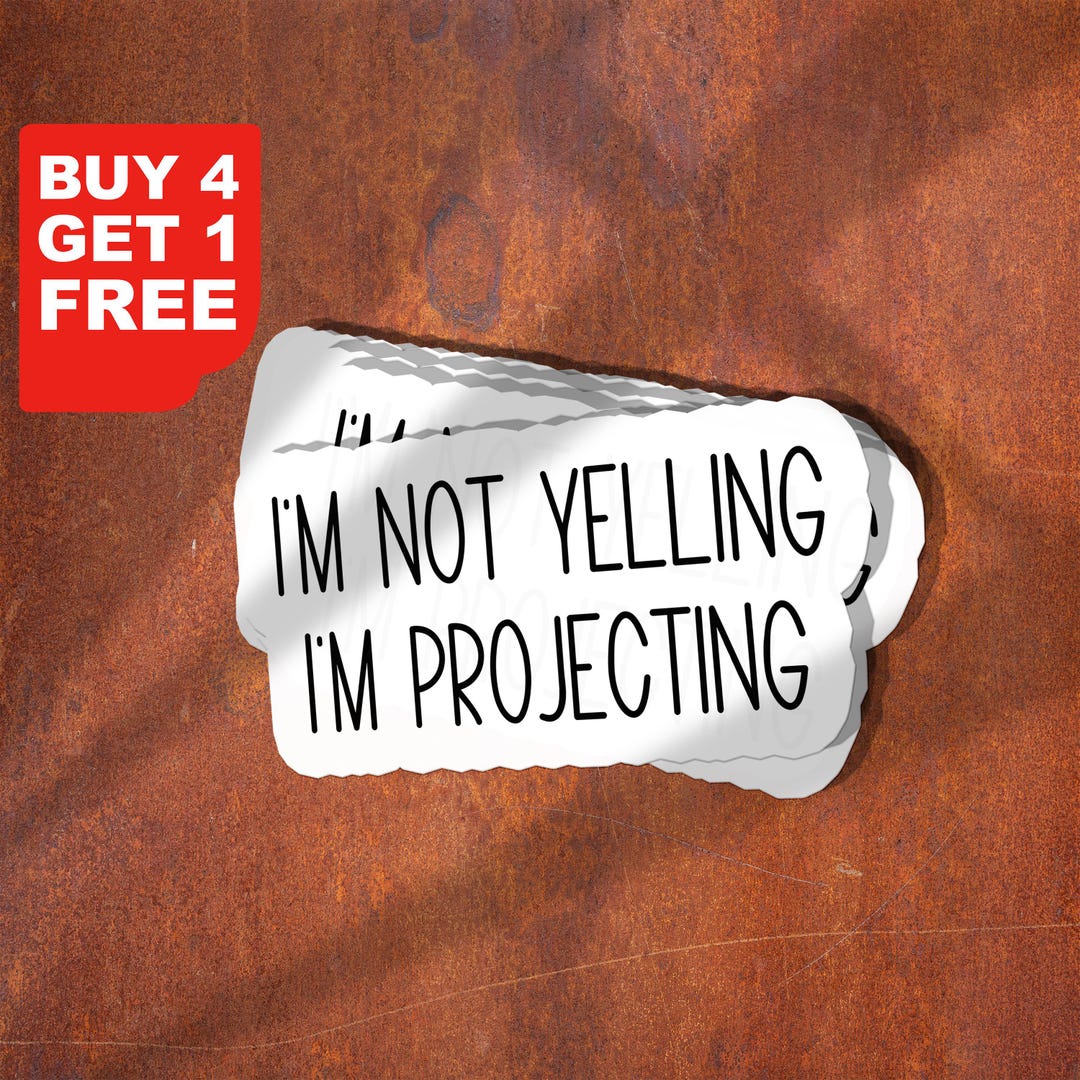 I'm Not Yelling I'm Projecting Sticker, Rehearsal Funny Sticker ...