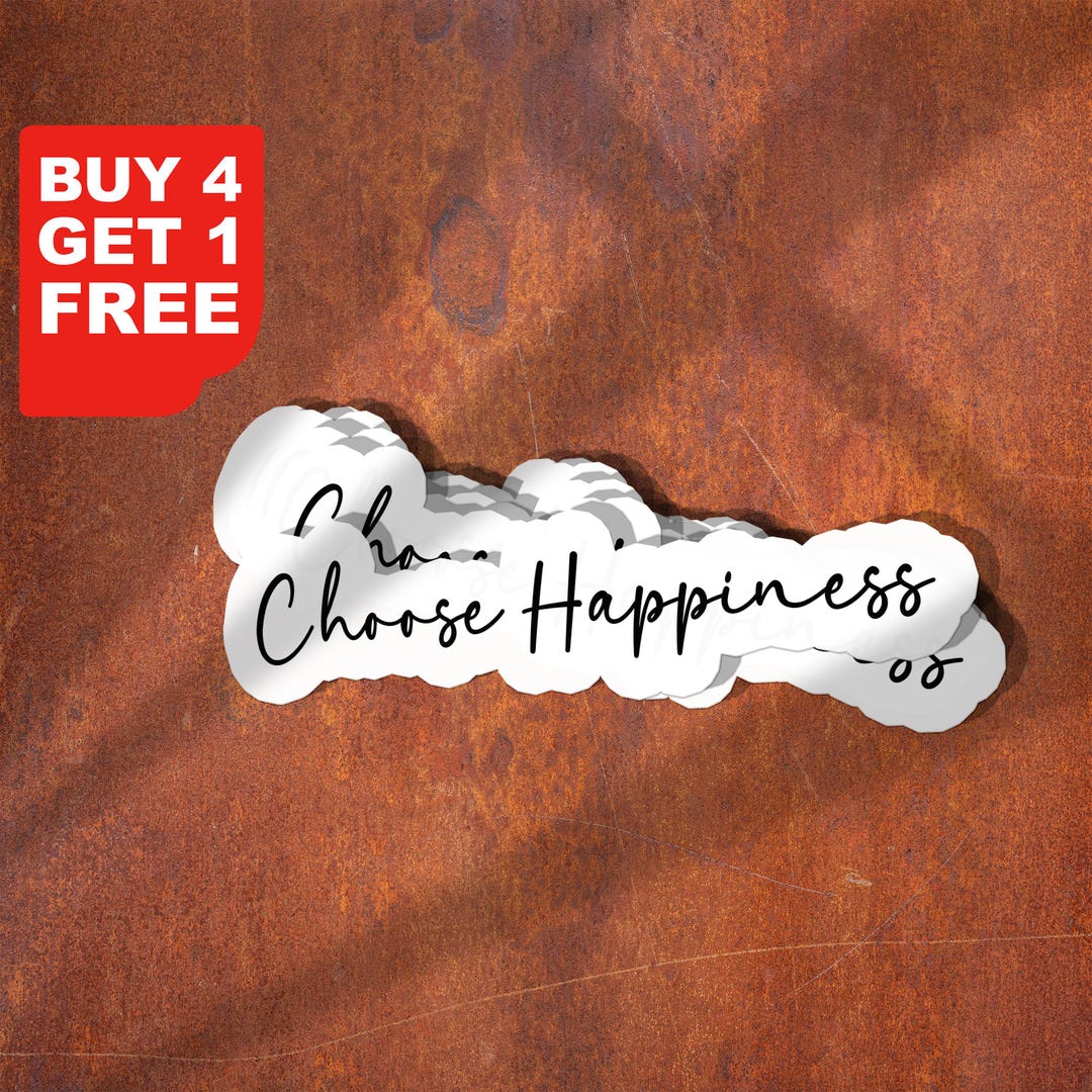 Choose Happiness Stickers, Happiness Stickers, Joy Motivational ...
