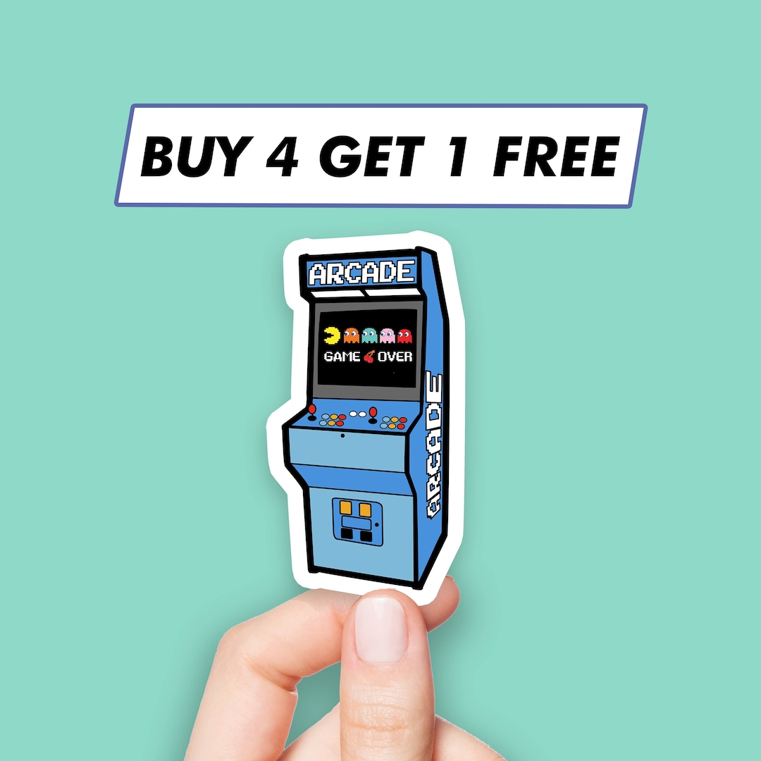 Retro Arcade Sticker Cool Game Stickers Laptop Stickers Aesthetic ...
