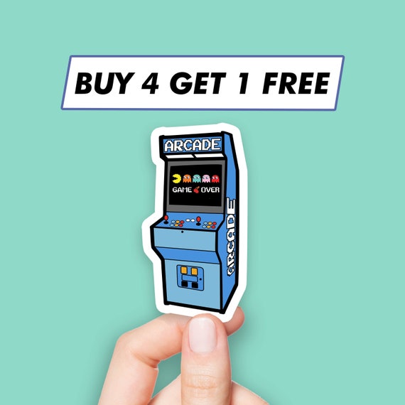 Retro Arcade Sticker Cool Game Stickers Laptop Stickers | Etsy