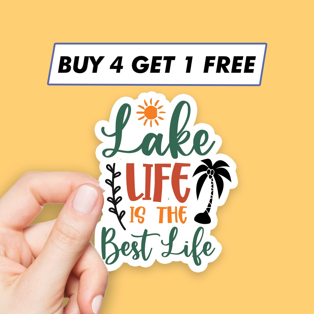 Cool Lake Life Sticker Tropical Quotes Stickers Laptop Stickers ...