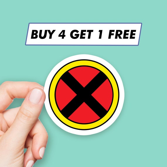 X-men Logo Sticker Superhero Comic Stickers Laptop Stickers | Etsy