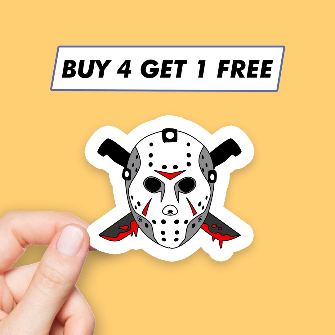 Serial Killer Mask Sticker Creepy Horror Stickers Laptop Stickers ...