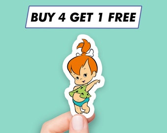 Flintstones Barney Rubble Sticker Funny Cartoon Stickers | Etsy