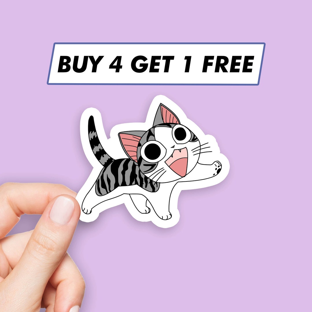 Chi Kitten Sticker Cat Anime Stickers Laptop Stickers Aesthetic ...