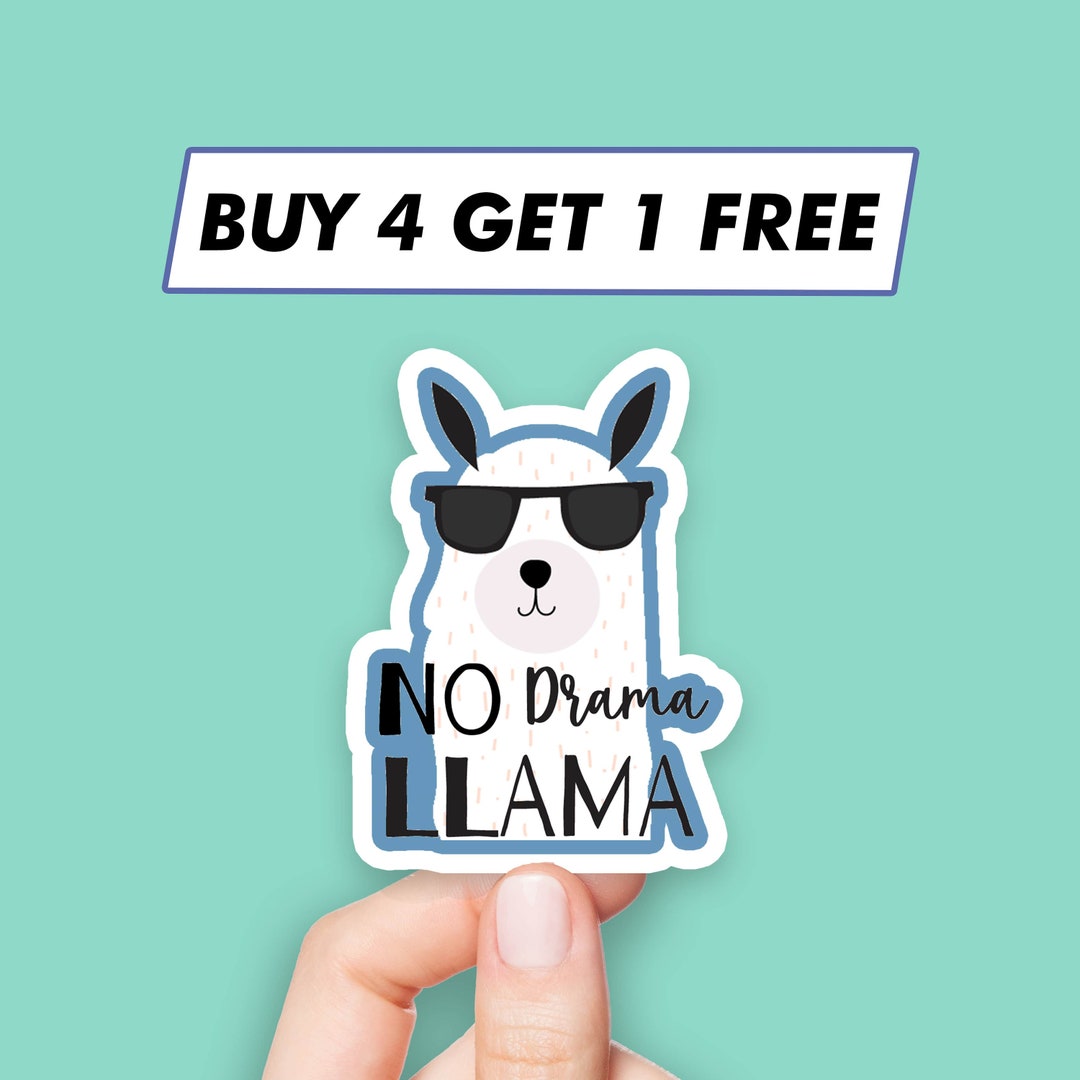 Cute Drama Llama Sticker Llama Quote Stickers Laptop Stickers Aesthetic ...