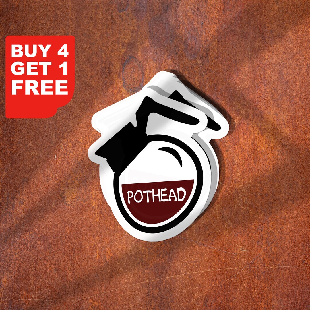 Coffee Pot Head Coffee Sticker, Funny Stickers, Laptop Decals, Tumbler ...