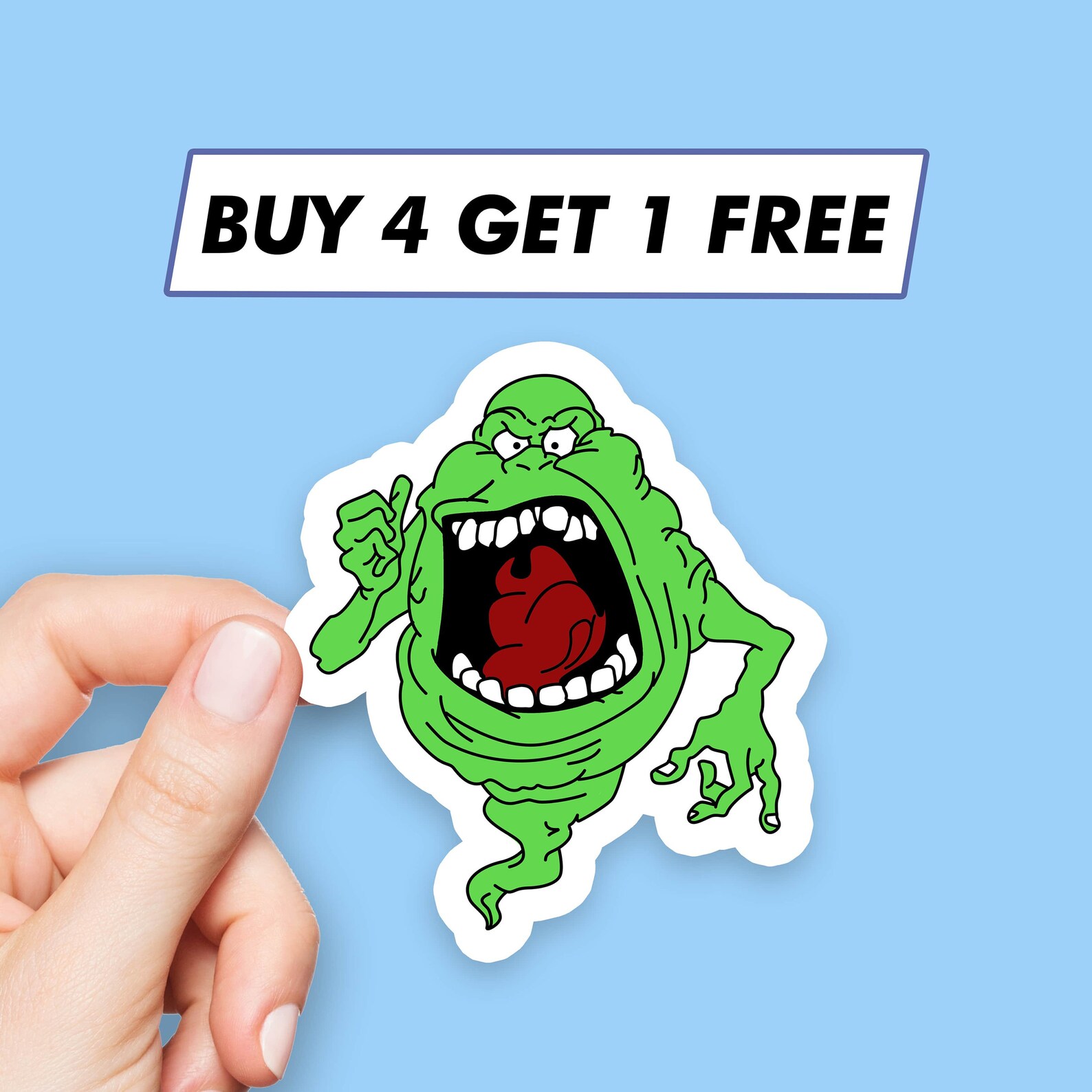 Ghostbusters Slimer Sticker Cute Ghost Stickers Laptop - Etsy