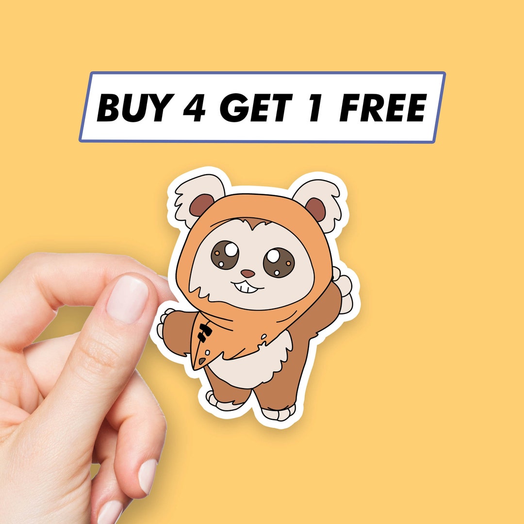 Cute Ewok Sticker Space Bear Stickers Laptop Stickers Aesthetic ...