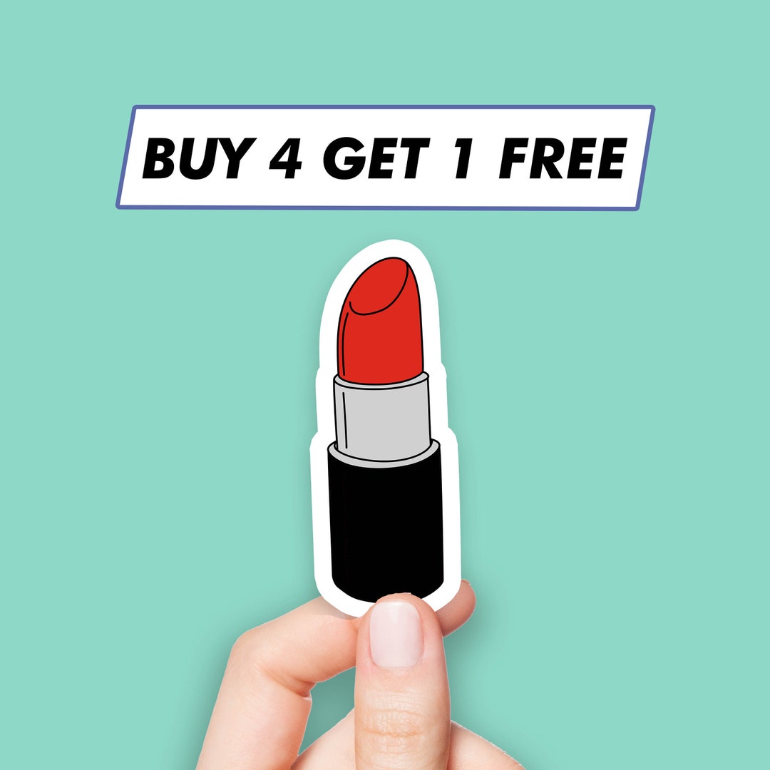 Fashion Lipstick Sticker Funny Cute Stickers Laptop Stickers Aesthetic ...