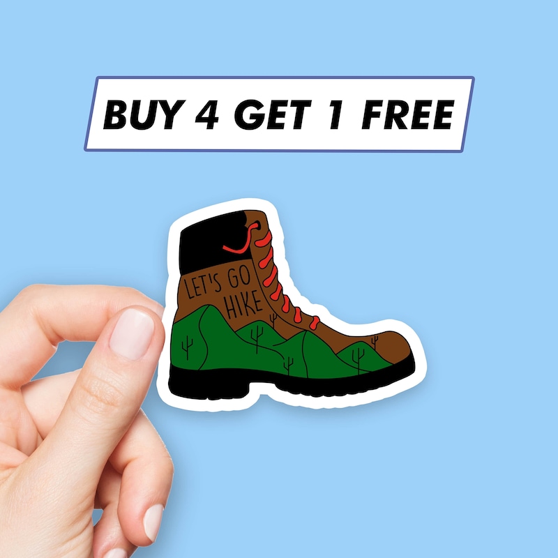 Hiking Sticker - Etsy