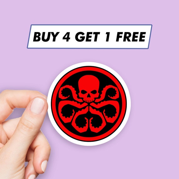 Hydra Logo Sticker Octopus Skull Stickers Laptop Stickers | Etsy