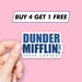 Dunder Mifflin Logo Sticker the Office Tv Show Stickers Laptop - Etsy