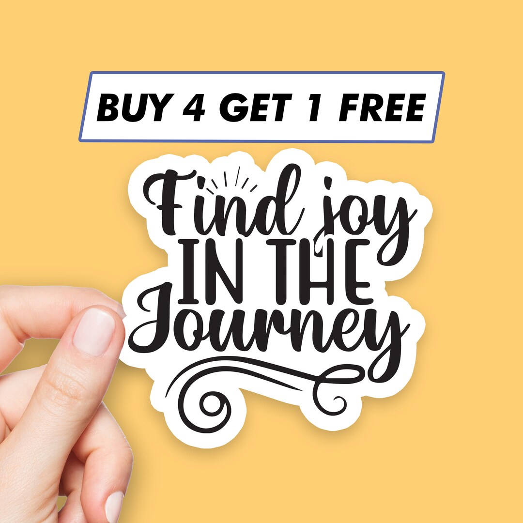 Cute Joy Journey Sticker Happy Quotes Stickers Laptop Stickers ...