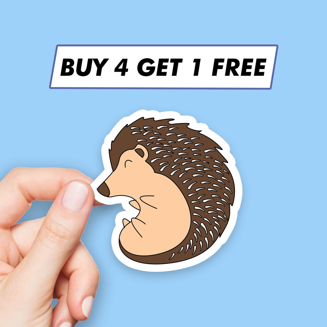 Kawaii Porcupine Sticker Cute Hedgehog Stickers Laptop Stickers ...