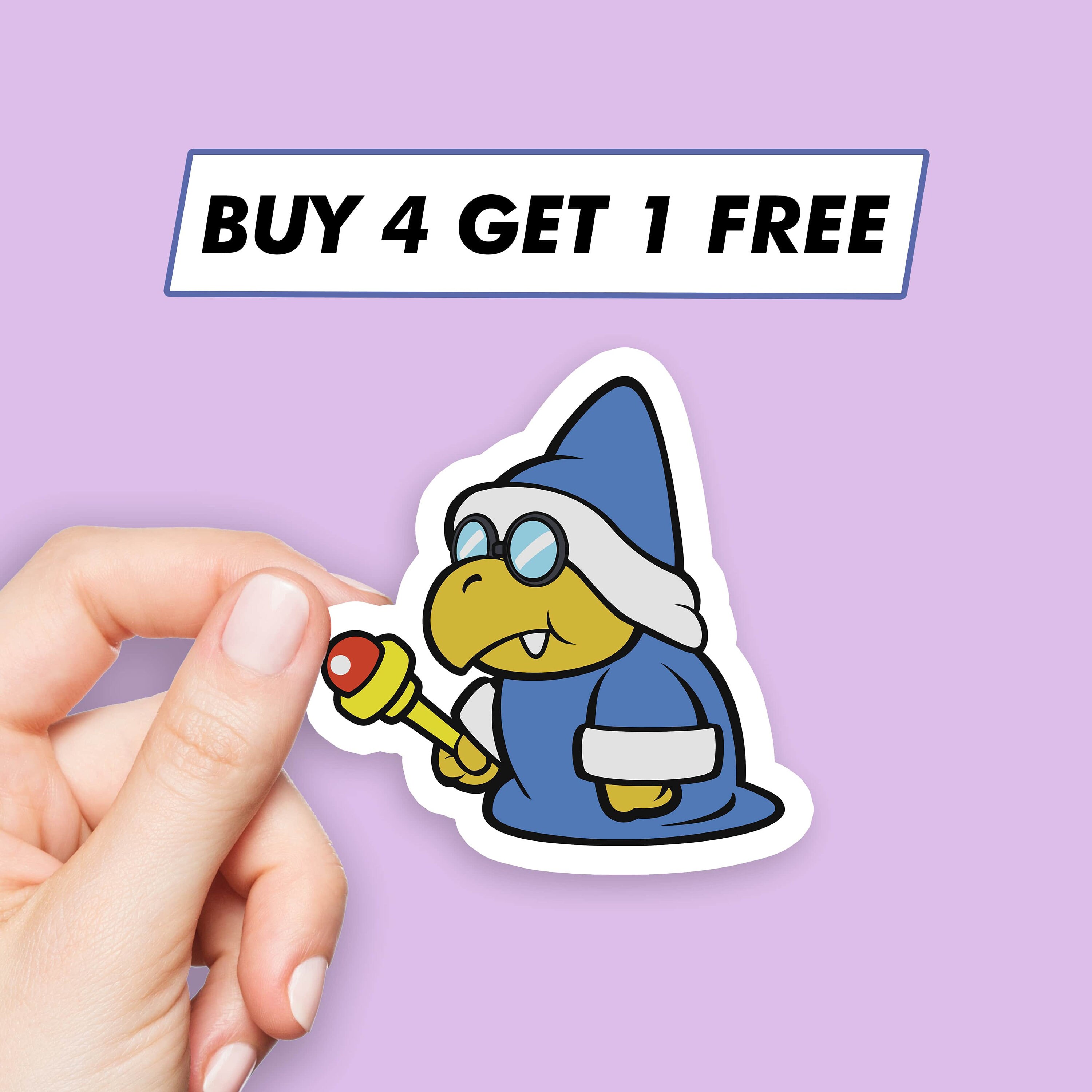 Paper Mario Kamek Sticker Cool Wizard Stickers Laptop Stickers - Etsy ...