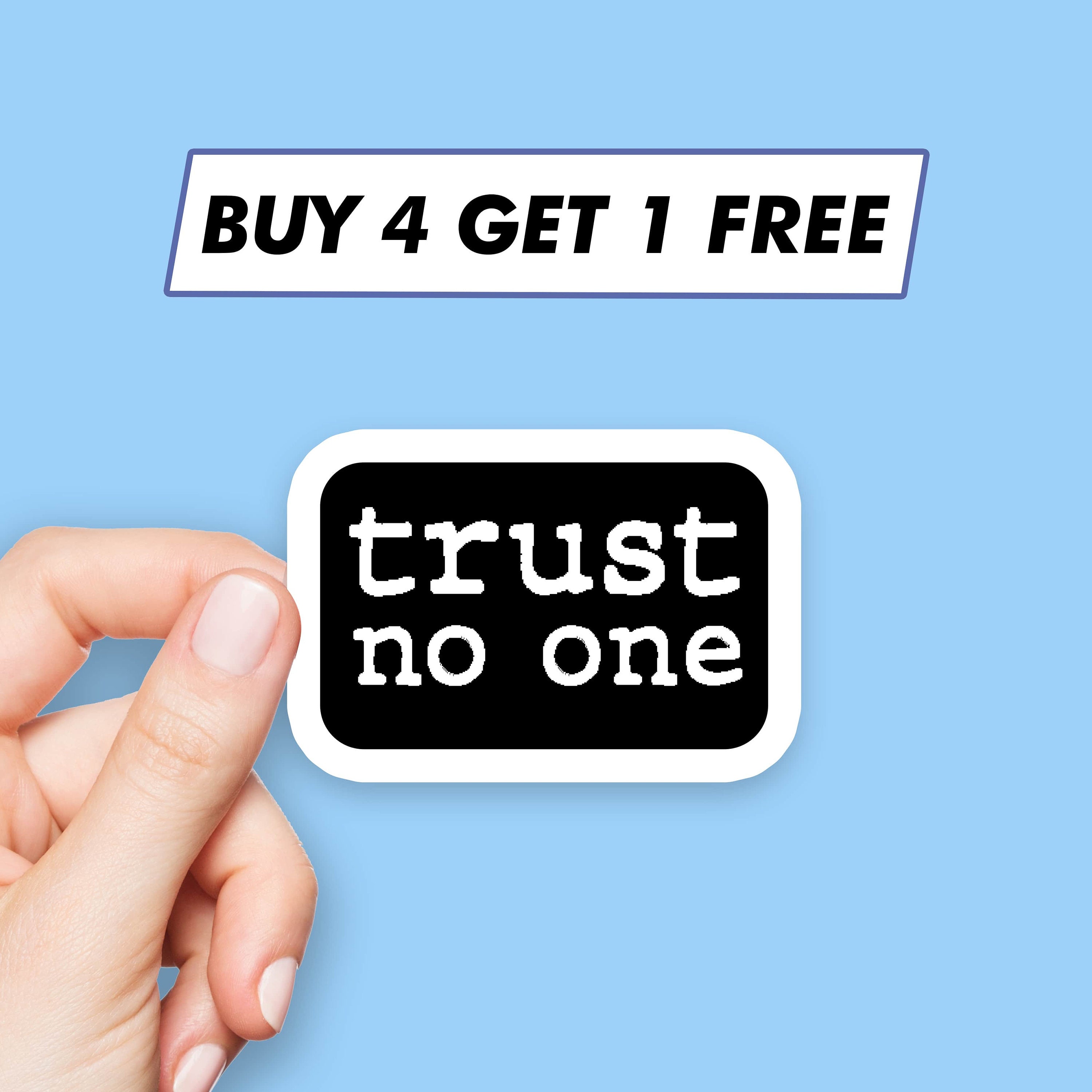 X-files Trust No One Sticker Alien Space Stickers Laptop | Etsy