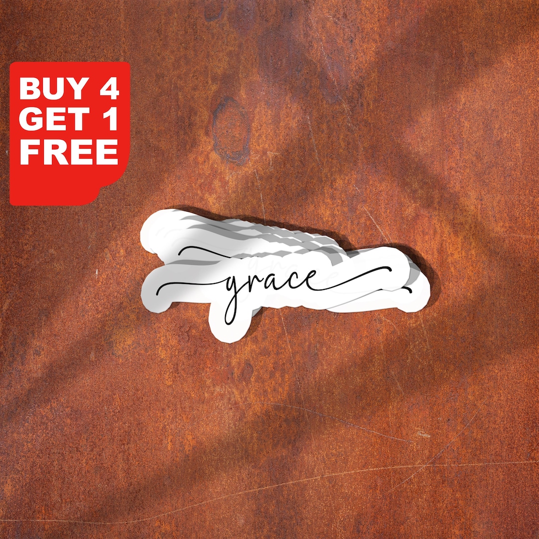 Grace Christian Sticker Christian Worship Laptop Decals, Faith ...