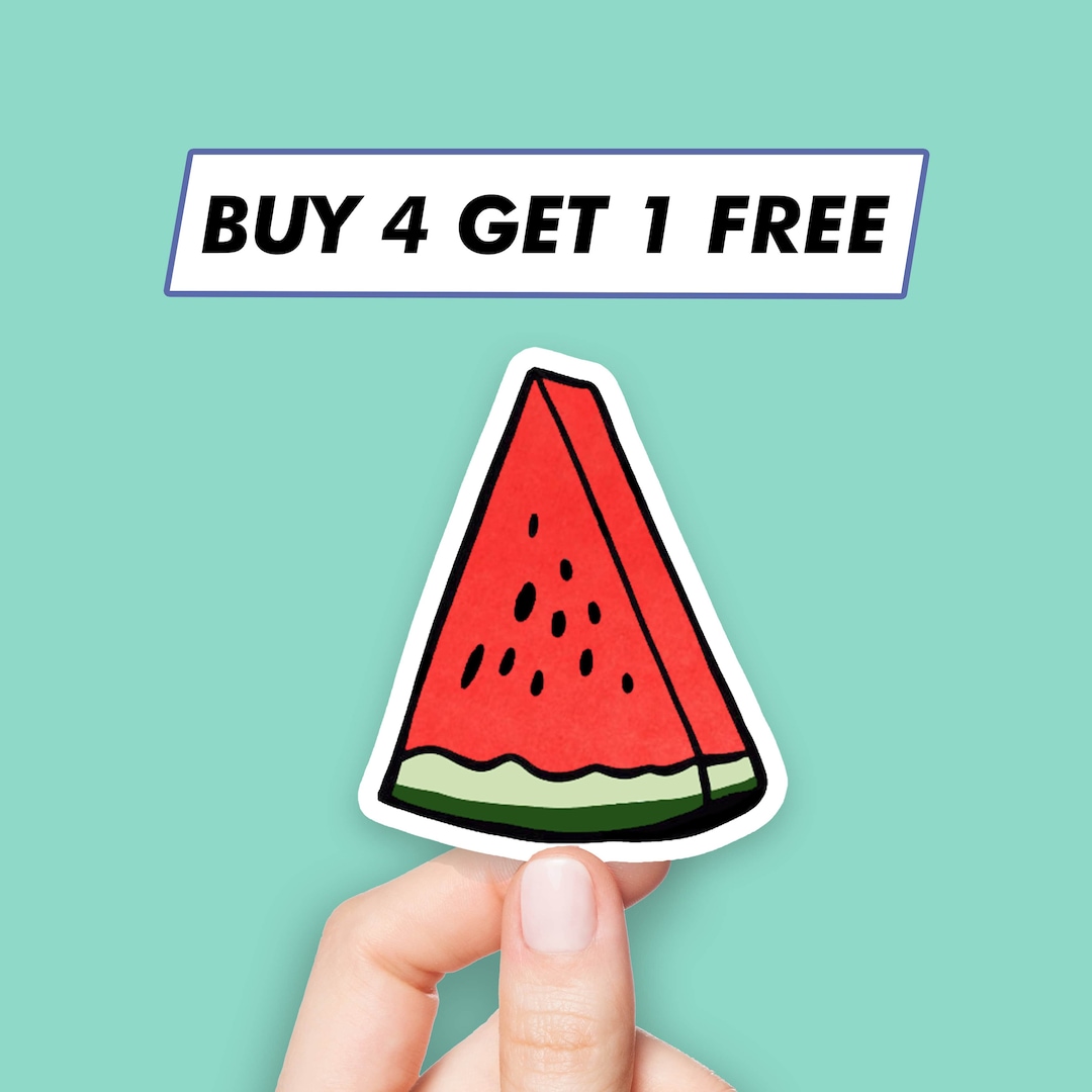 Kawaii Watermelon Sticker Cartoon Fruit Stickers Laptop Stickers ...