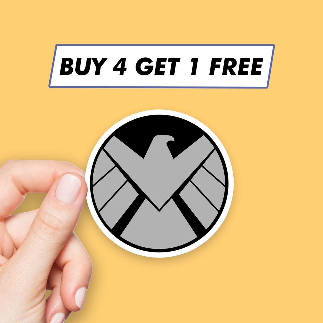 Shield Logo Sticker Avengers Comic Stickers Laptop Stickers Aesthetic ...
