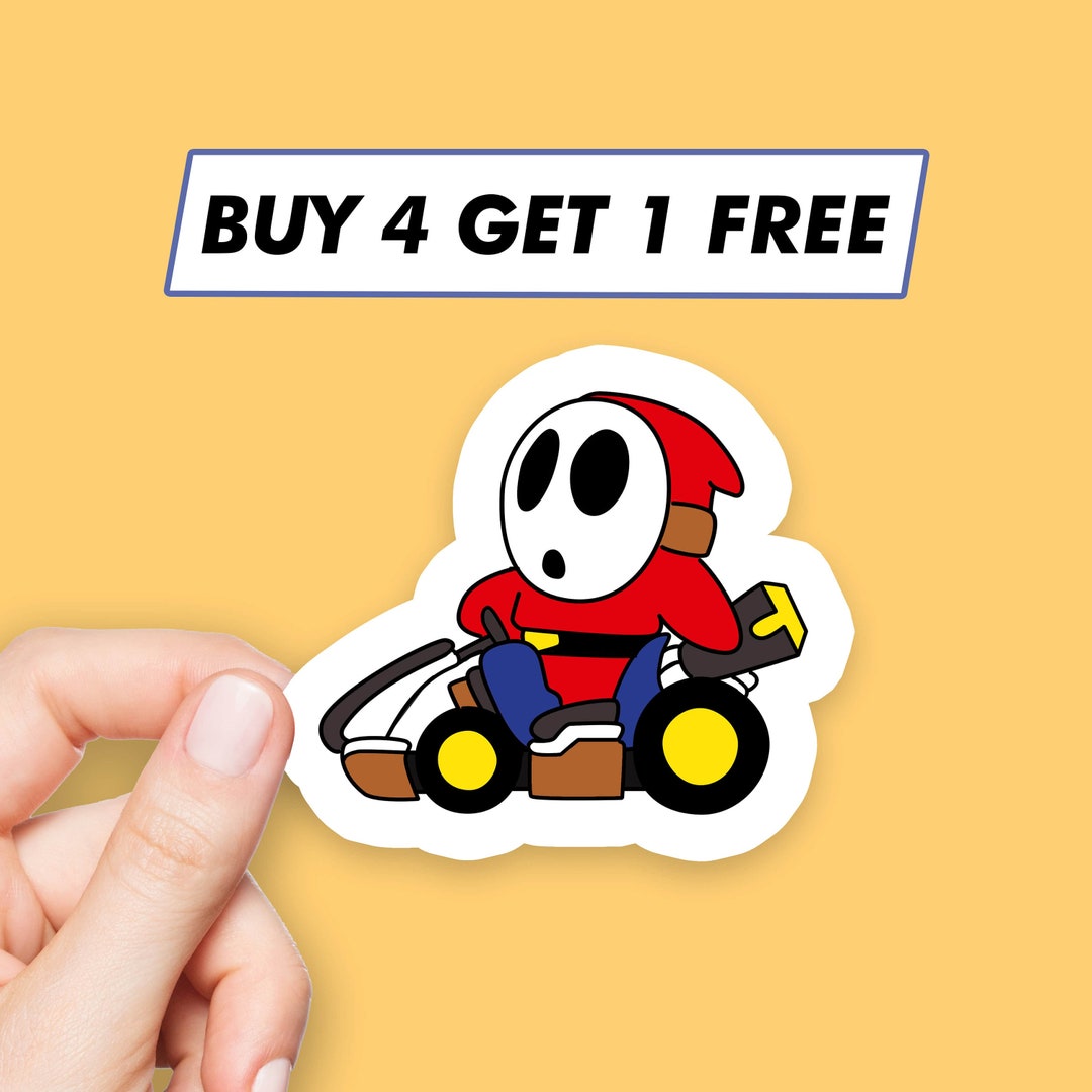 Cool Shy Guy Sticker Super Mario Ghost Stickers Laptop Stickers ...